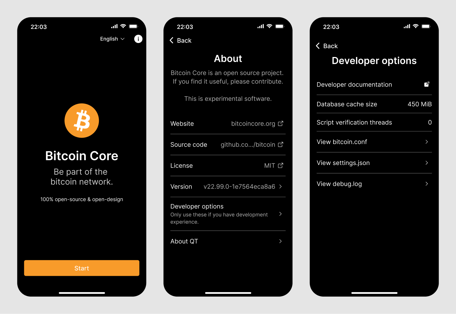First use | Bitcoin Core App design docs